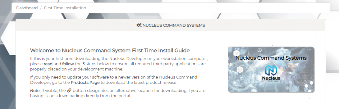 Getting Started with Nucleus Developer - Nucleus Command Systems